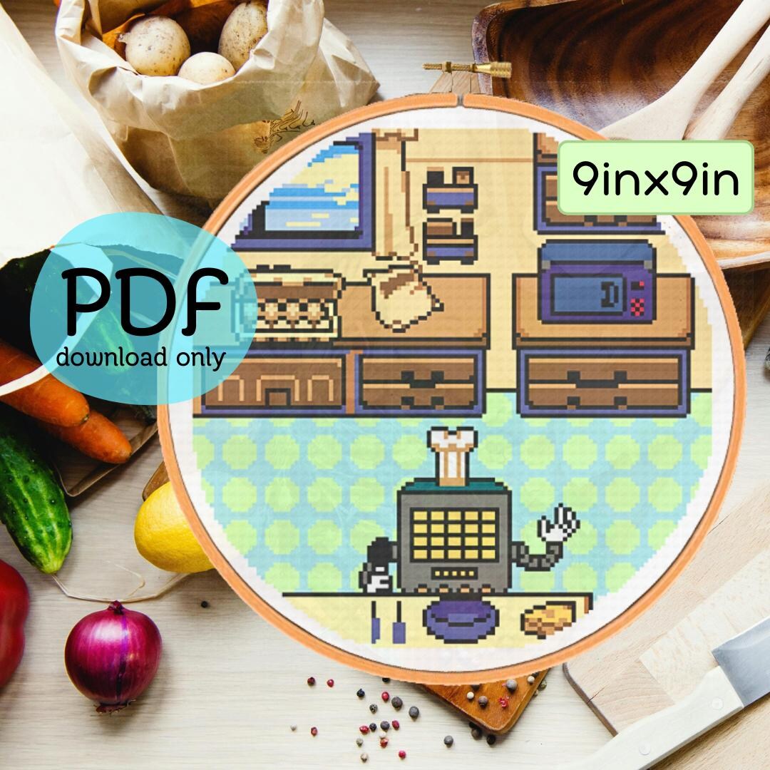Undertale Cross Stitch Pattern: Mettaton Kitchen (PDF Download) - Etsy ...