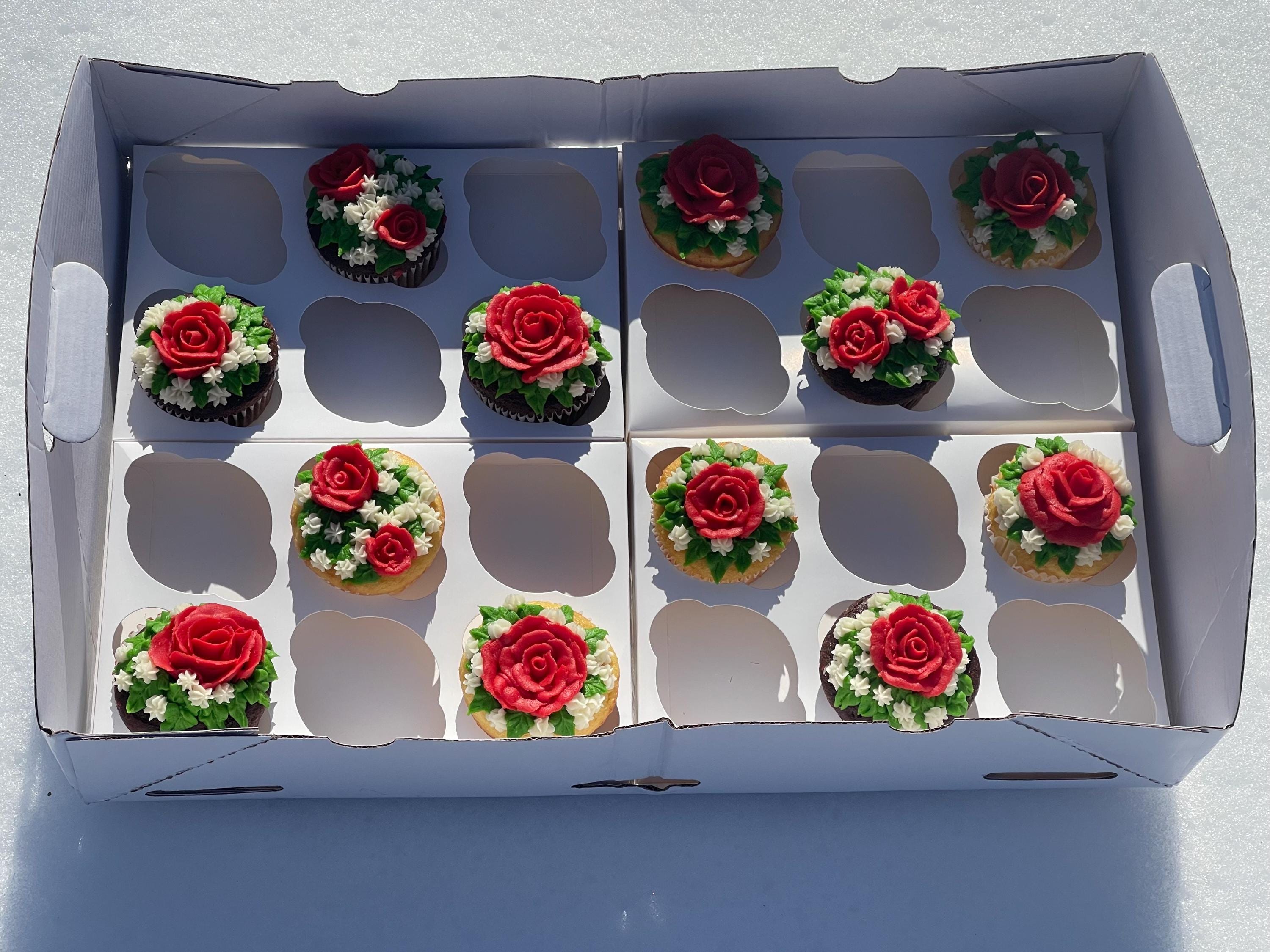 Flower Cupcakes (custom) - Etsy