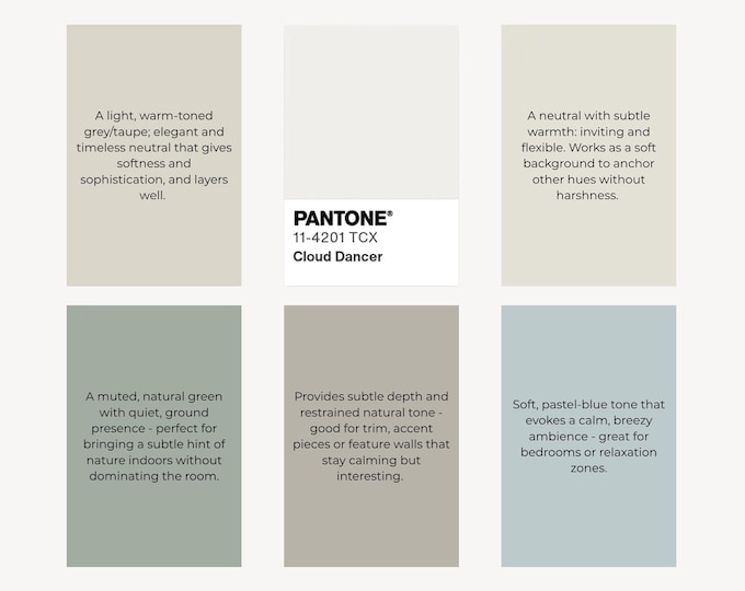 Pantone 2026 Color of the Year Inspirierte Palette | Wolkentänzer ...