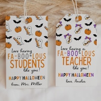 Faboolous Teacher Tag Editable Printable for Happy Halloween Thank You ...