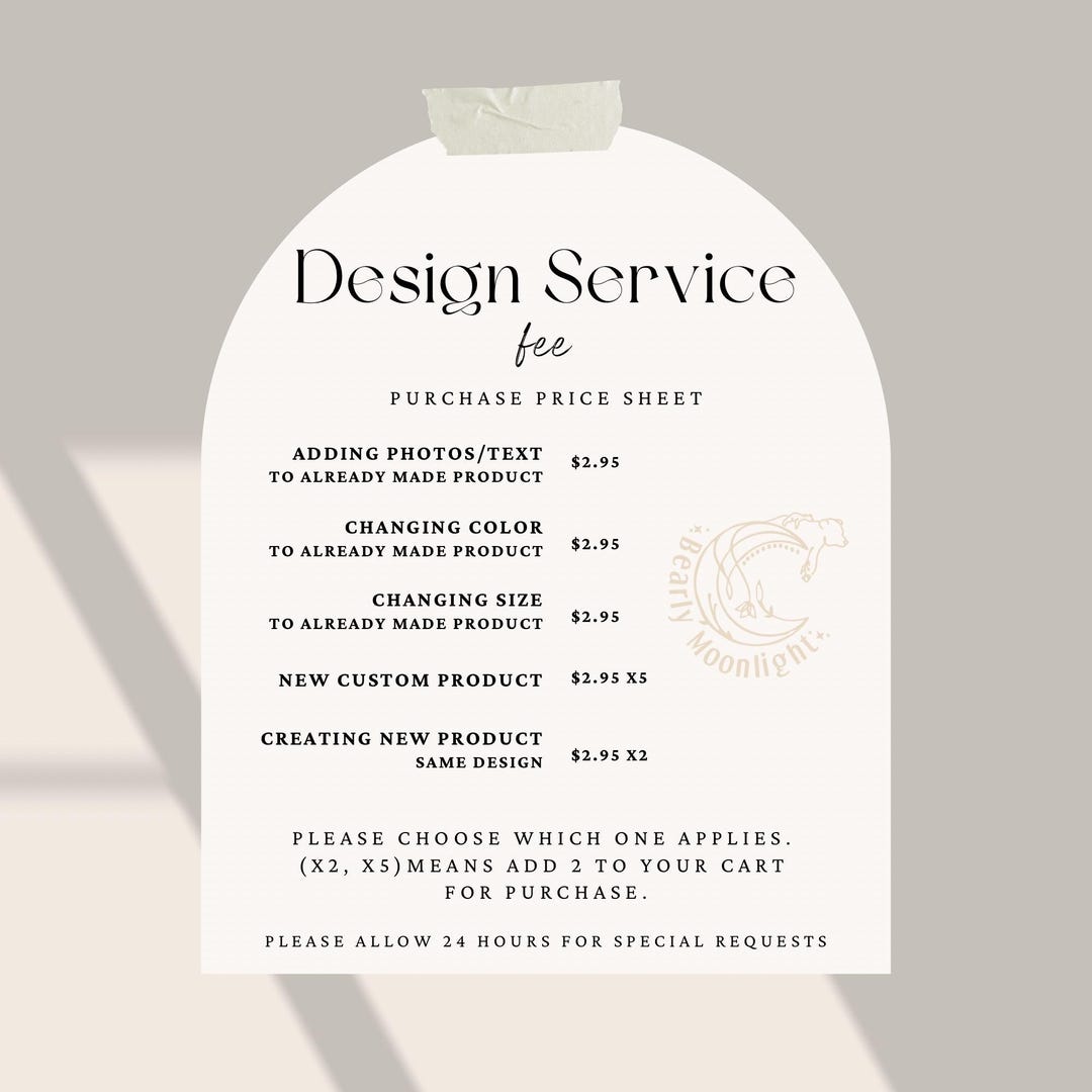 Design Service Fee. Special Request for Templates. Custom Invitations ...