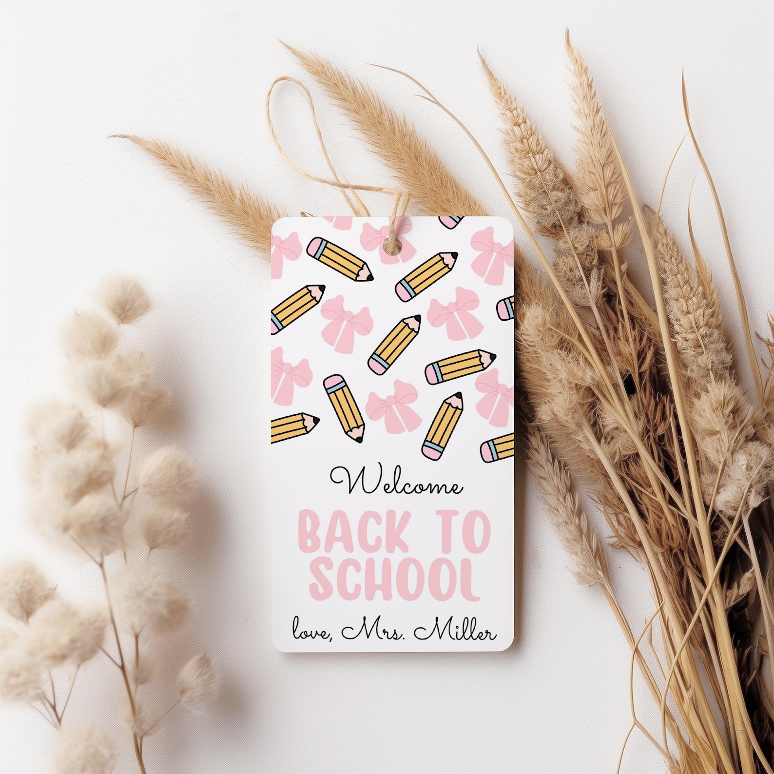 Back to School Gift Tag Welcome Back to School Editable Tag Printable ...