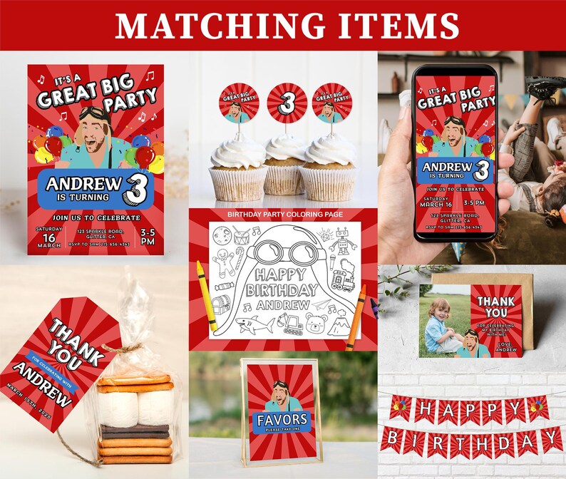 Danny Decorations, Danny Birthday Theme, Printable Danny Banner, Danny ...