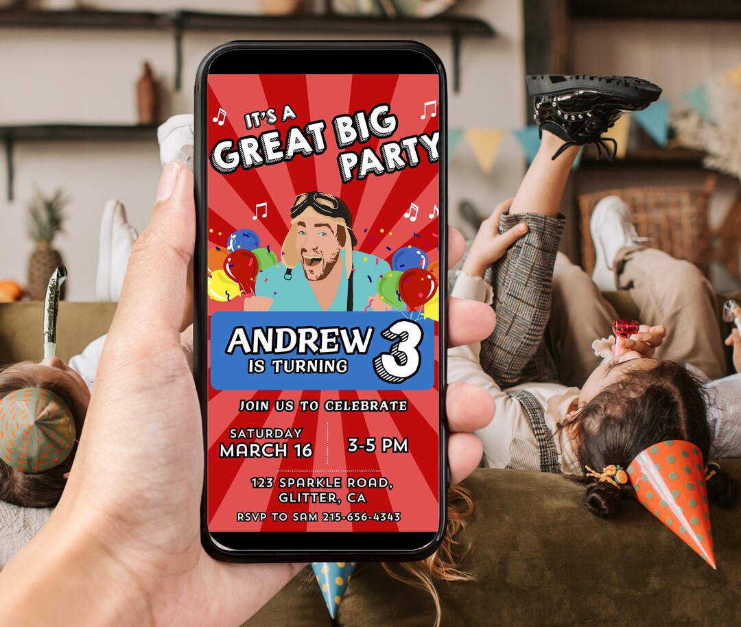 ANY AGE Danny Invitation, Danny Invitation, Danny Birthday Go ...