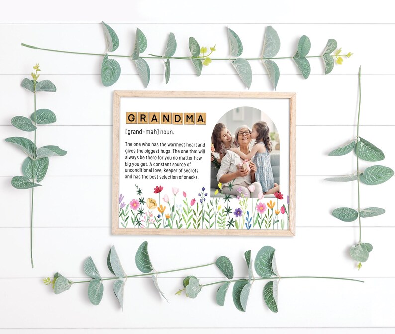 Wildflower Grandma Definition Print | Mothers Day Gift for Grandma ...