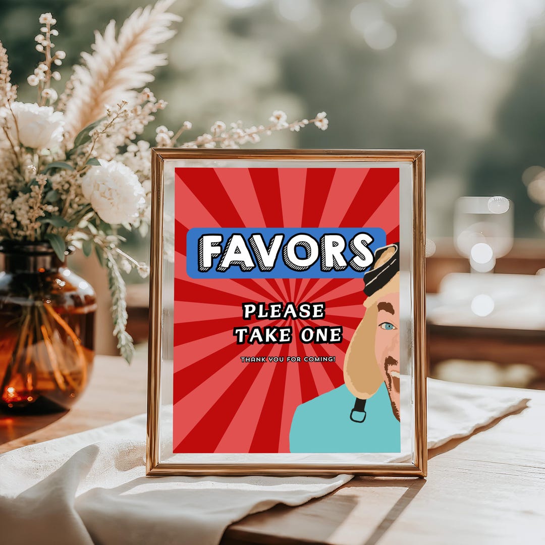 Danny Party Sign, Danny Decorations, Danny Favors Sign, Printable Danny ...