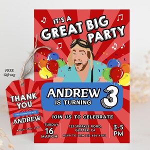 ANY AGE Danny Invitation, Danny Party Invites, Danny Birthday Go ...