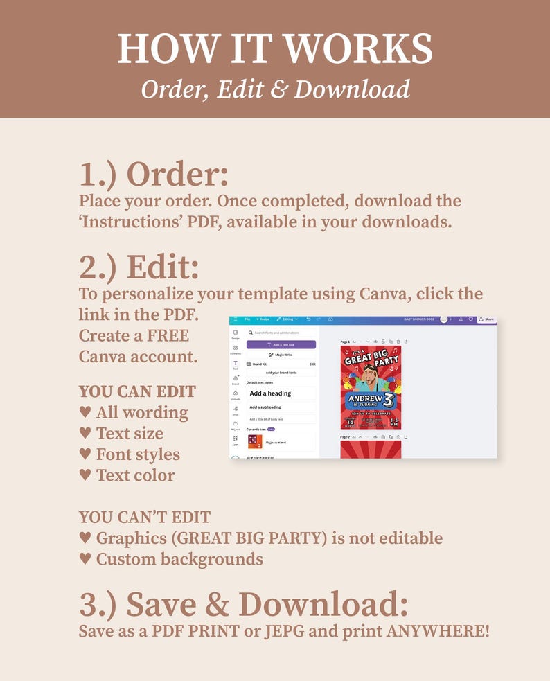 Danny Go Birthday Party Coloring Placemat for Kids Editable Template ...