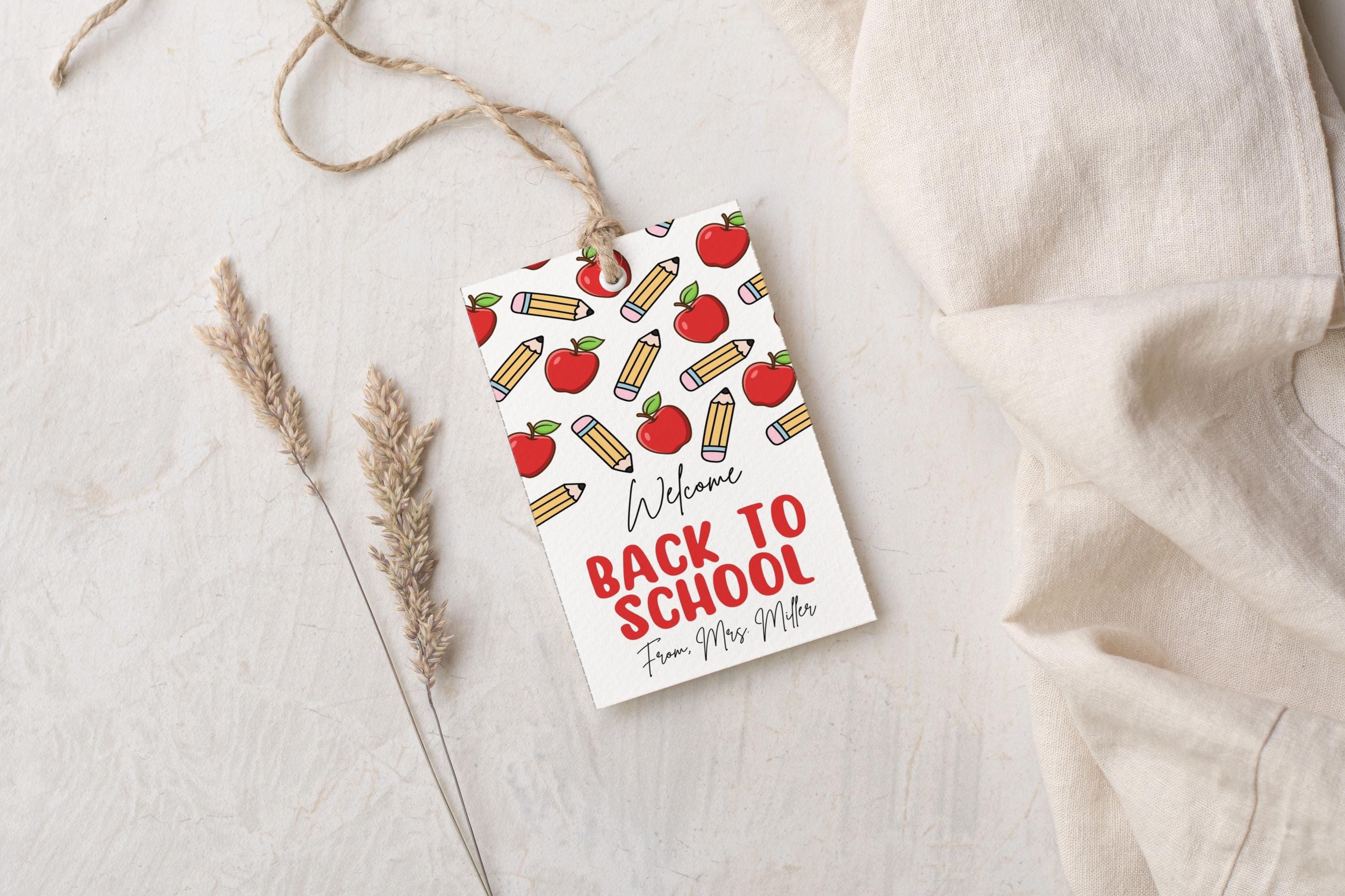 Back to School Gift Tag Welcome Back to School Editable Tag Printable ...