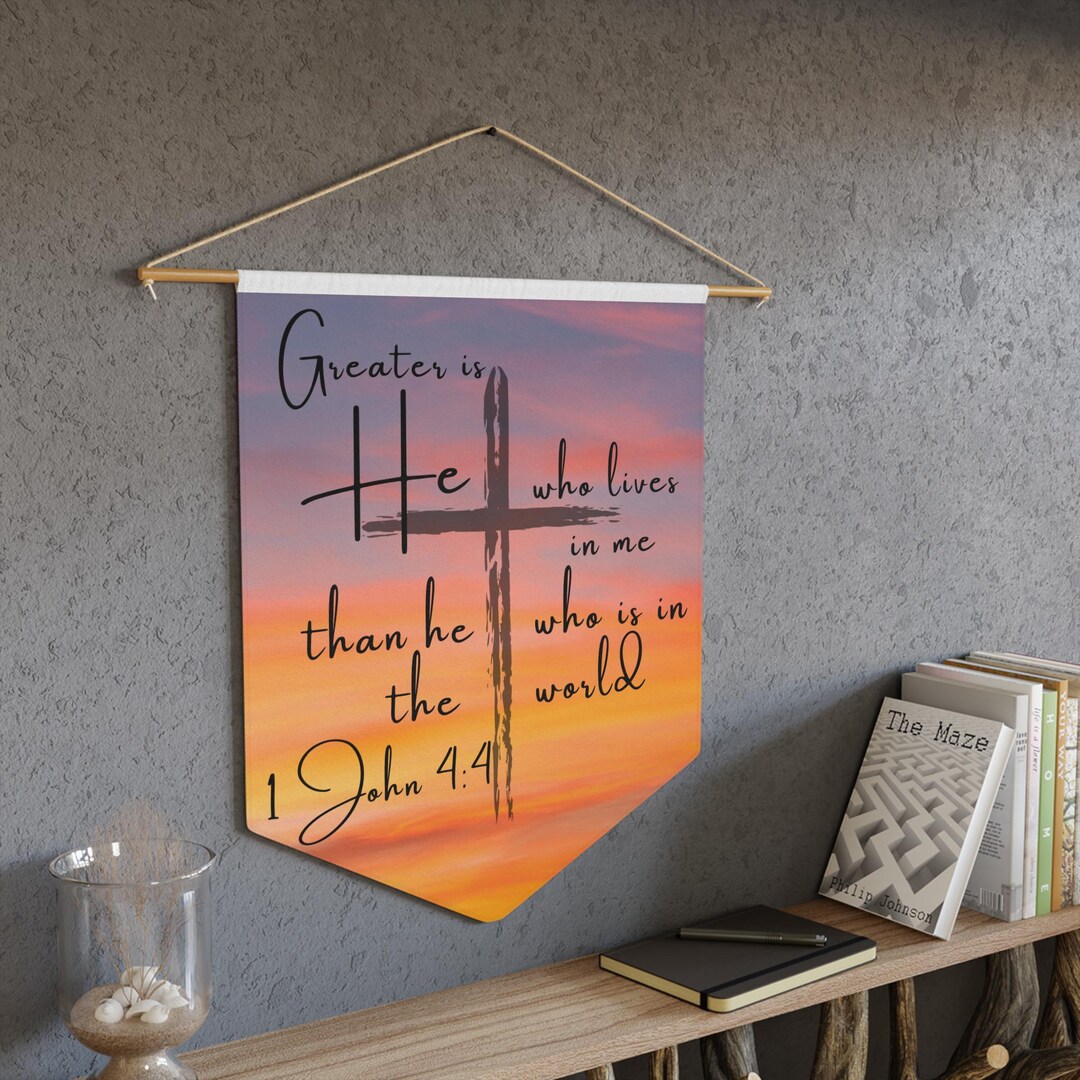 Faith-inspired Pennant Banner - Inspirational Wall Decor for Home ...