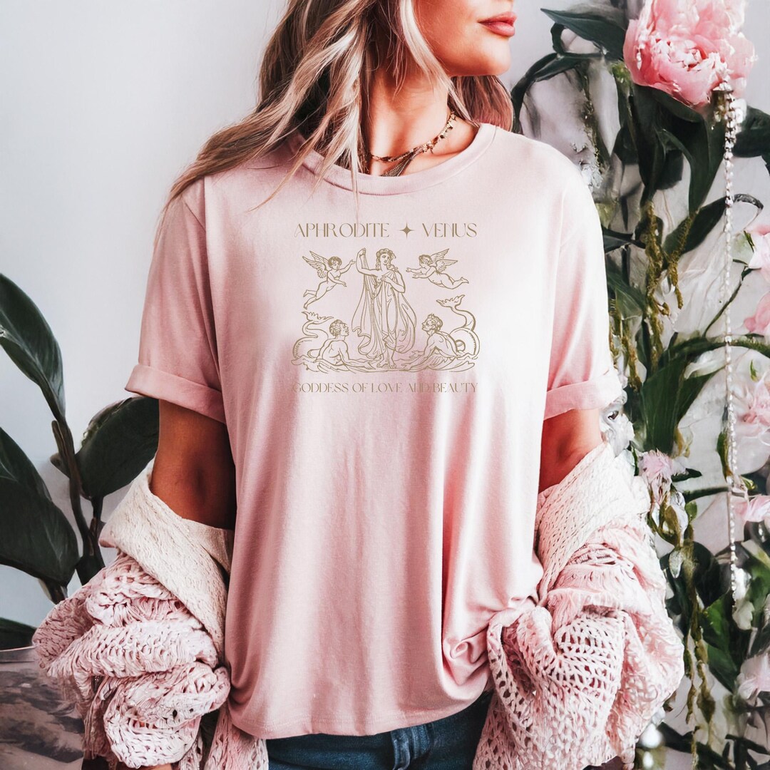 Aphrodite Venus T-shirt, Goddess Vibes Tee, Greek Mythology Shirt ...