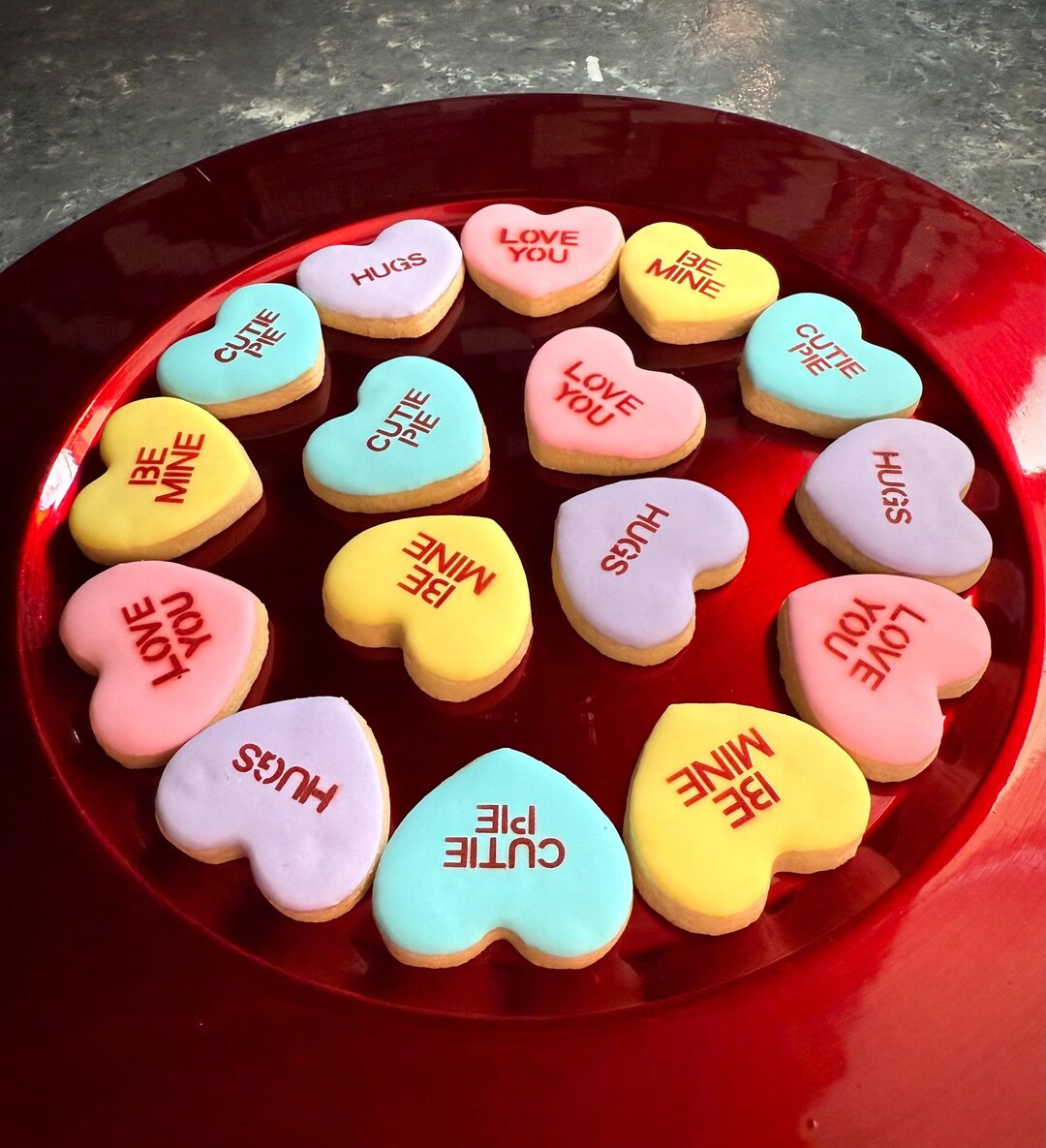 Mini Conversation Heart Sugar Cookies - Etsy