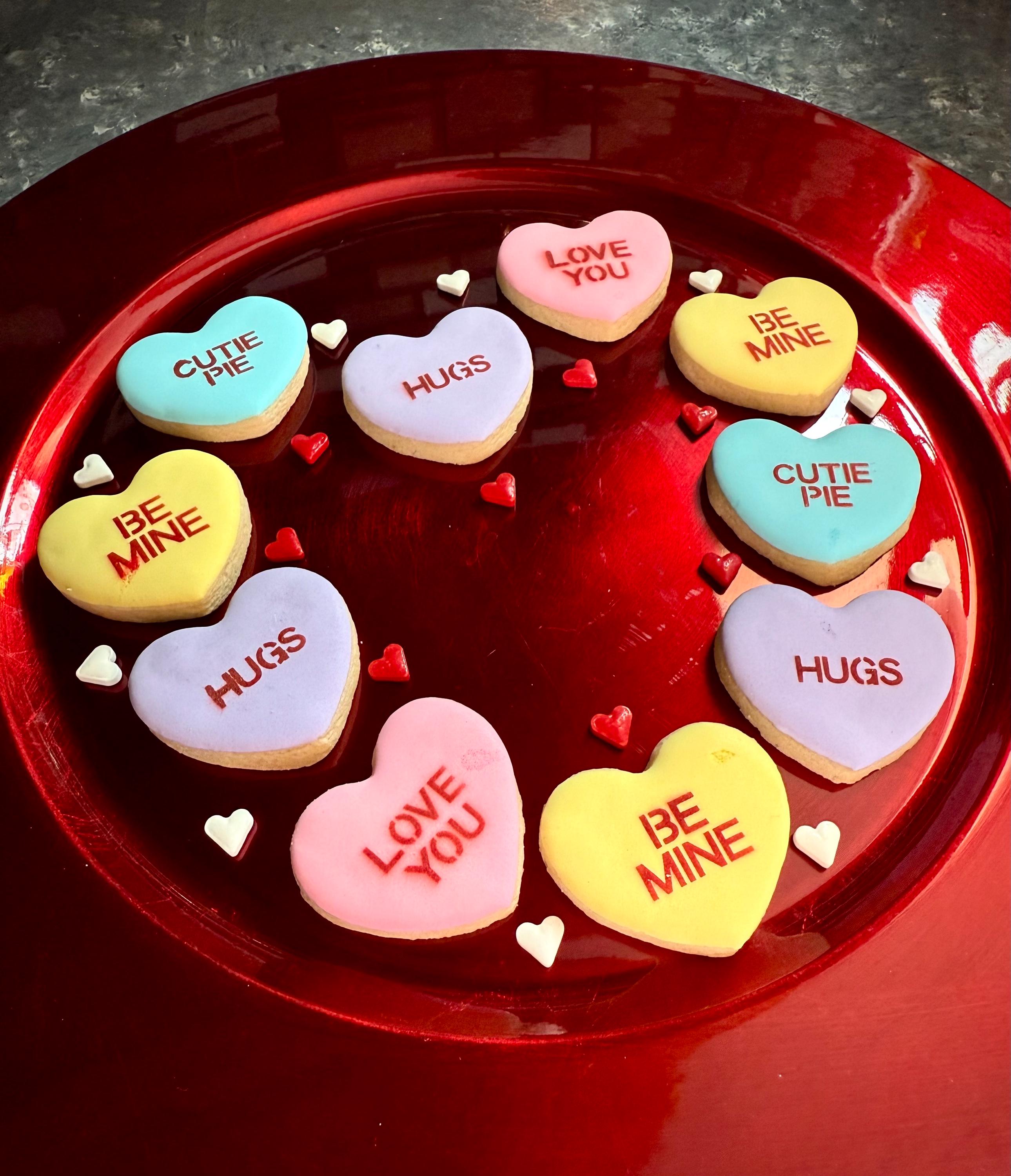 Mini Conversation Heart Sugar Cookies - Etsy