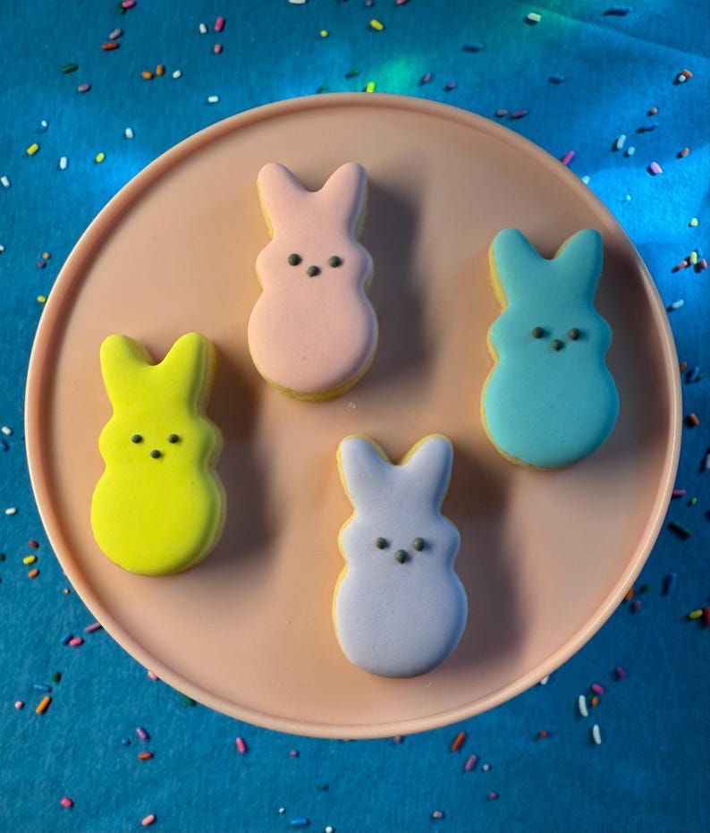 Mini Easter Peep Sugar Cookies - Etsy