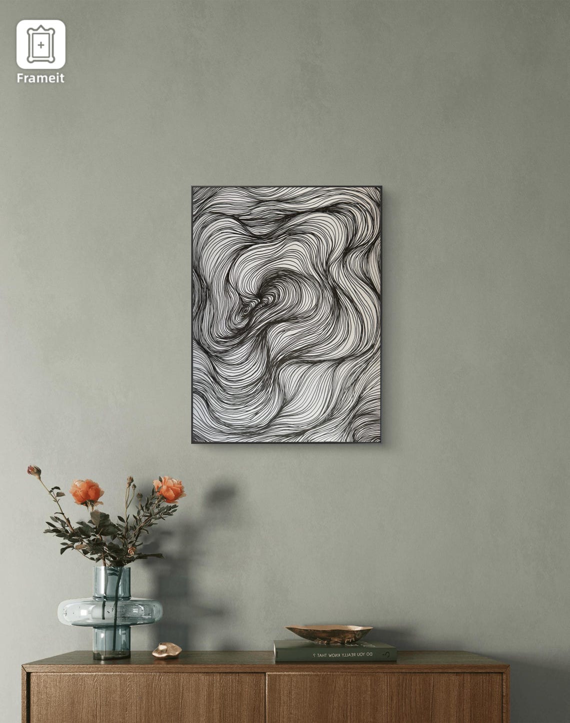 Blooming | Art | Ink Drawing | Wall Decor | Line Drawing | Original Art ...