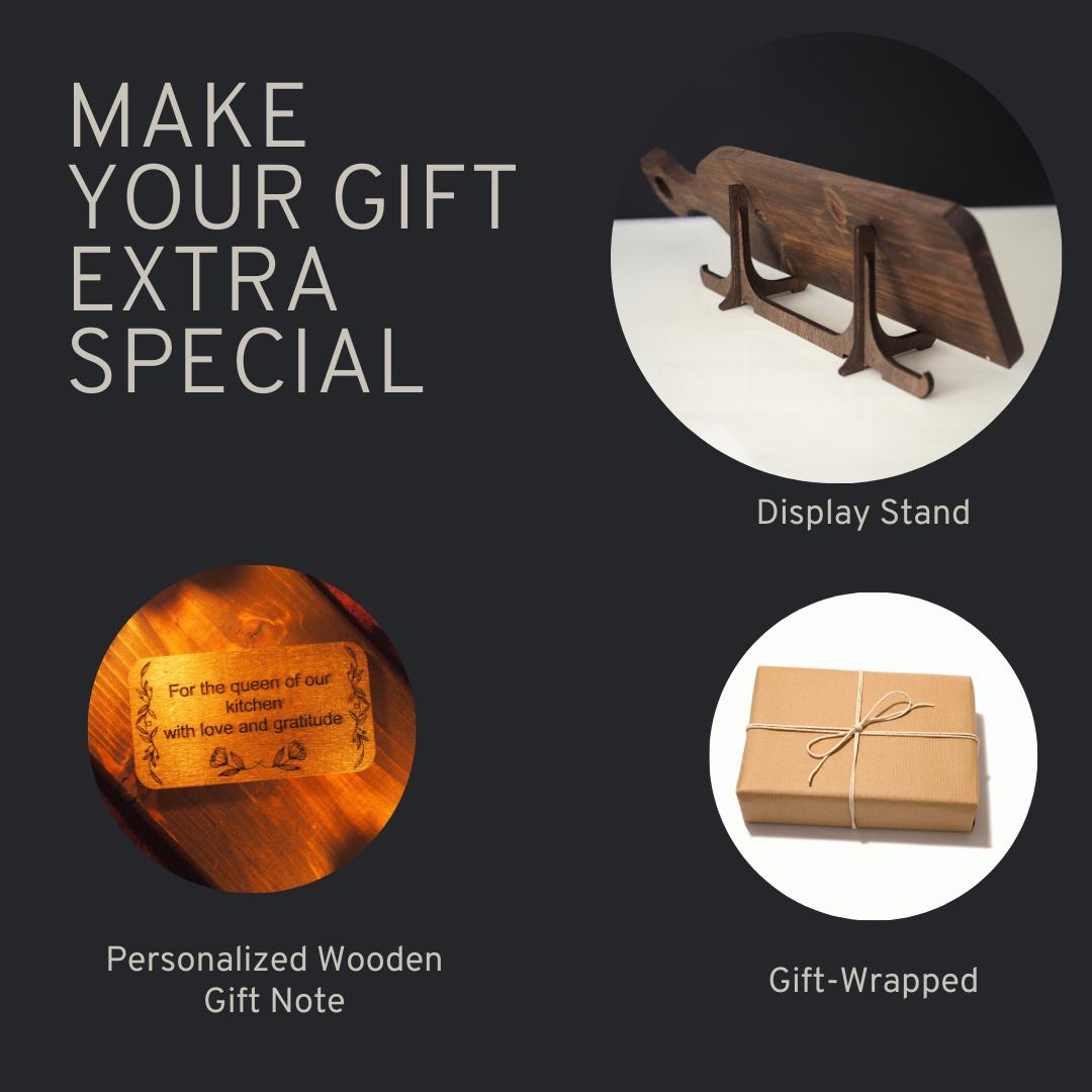 Personalized Kitchen Name Sign - Custom Wood Cutting Board Decor ...