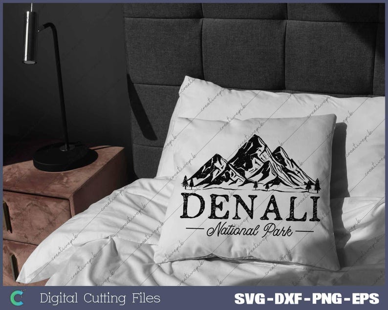 Denali National Park Denali Alaska Mountain Svg, Png, Digital File - Etsy
