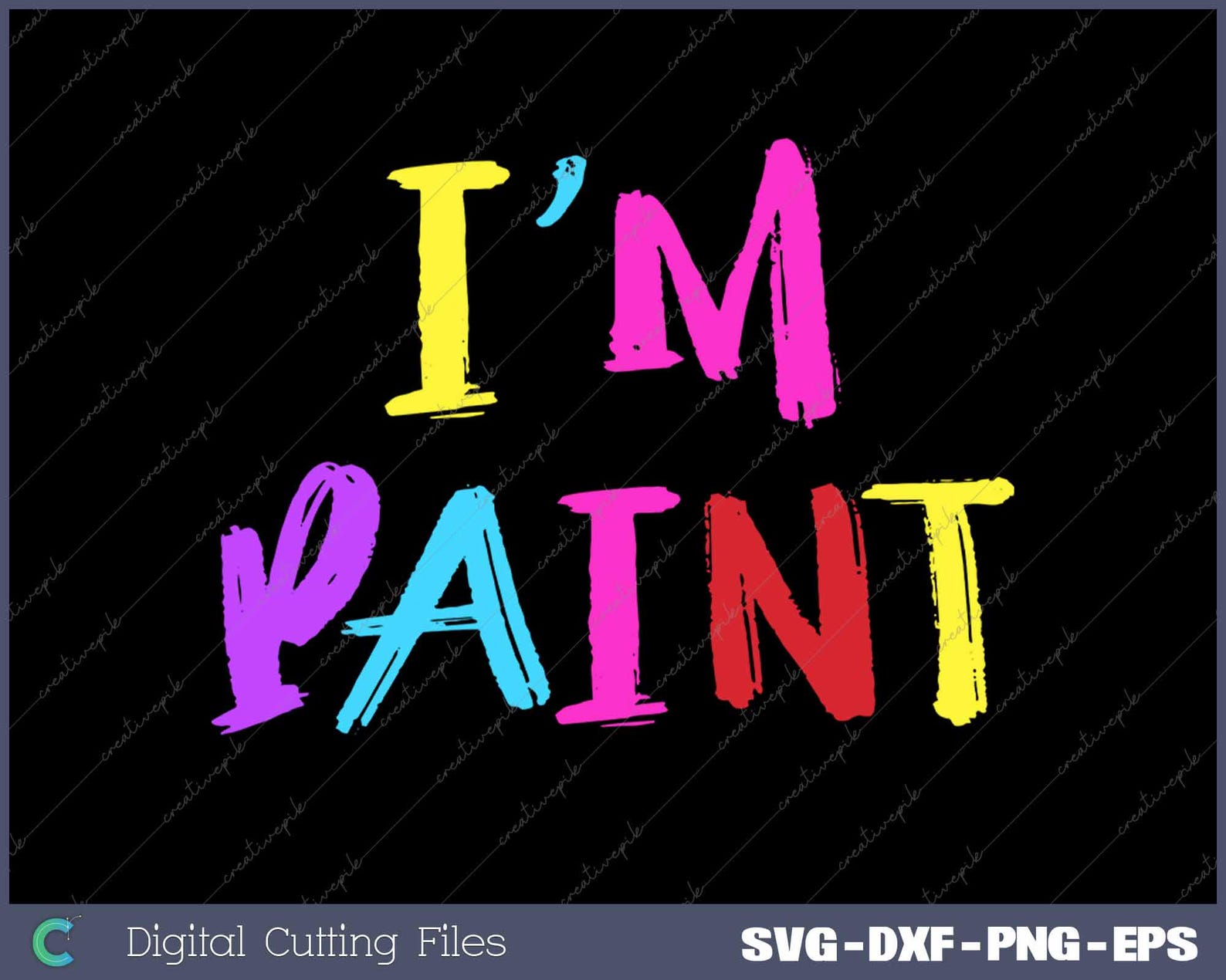 I'm Paint I Love to Finger Paint Svg, Png, Digital File - Etsy