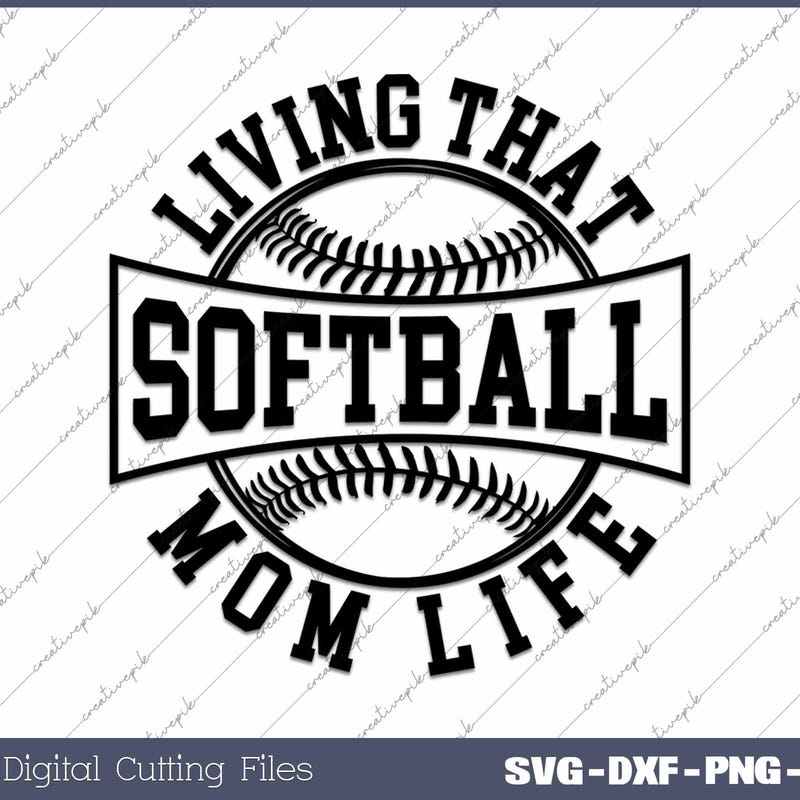 Softball Life Svg - Etsy