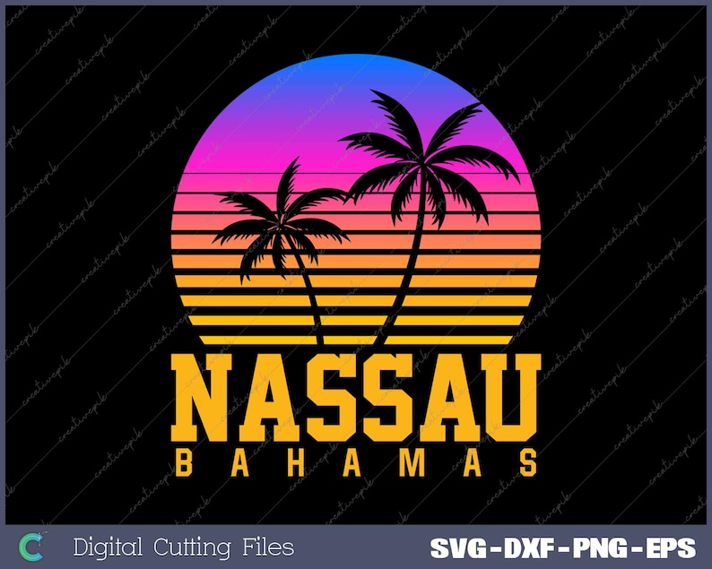 Nassau Bahamas Svg, Png, Digital File - Etsy