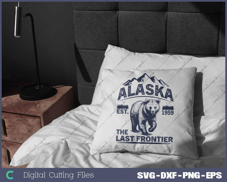 Bear Alaska the Last Frontier Svg, Png, Digital File - Etsy