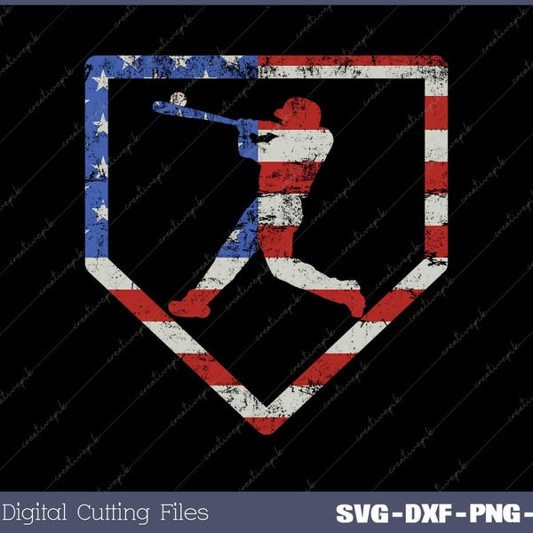 Baseball Flag Svg - Etsy