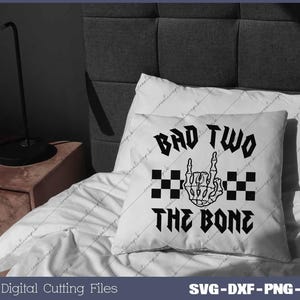 Bad Two the Bone 2nd Birthday Party Svg, Png, Digital File - Etsy