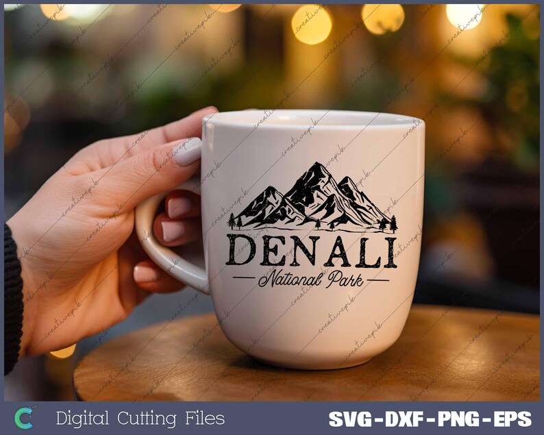 Denali National Park Denali Alaska Mountain Svg, Png, Digital File - Etsy