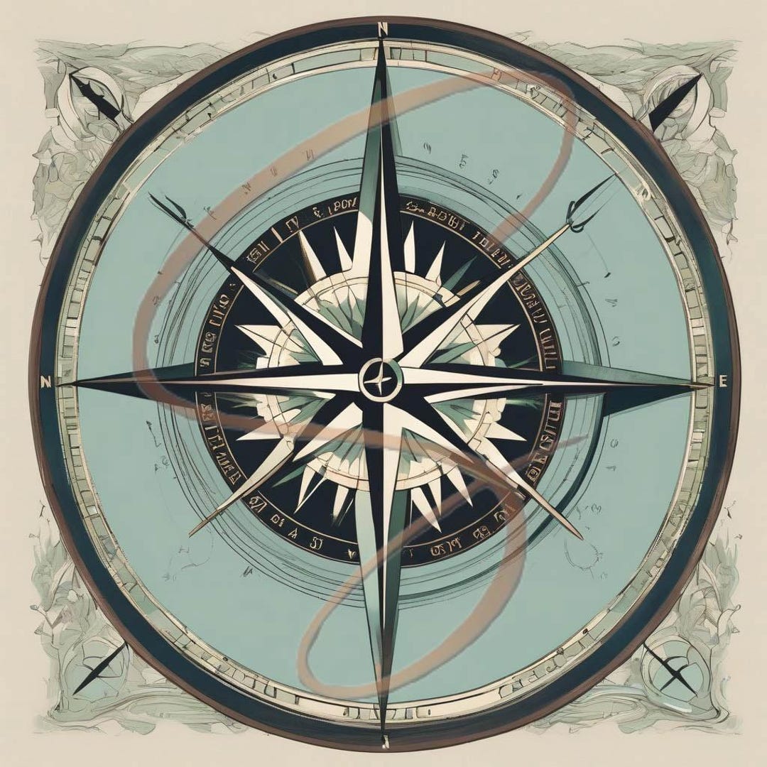 Instant Access Digital Download - Compass Artwork - Etsy