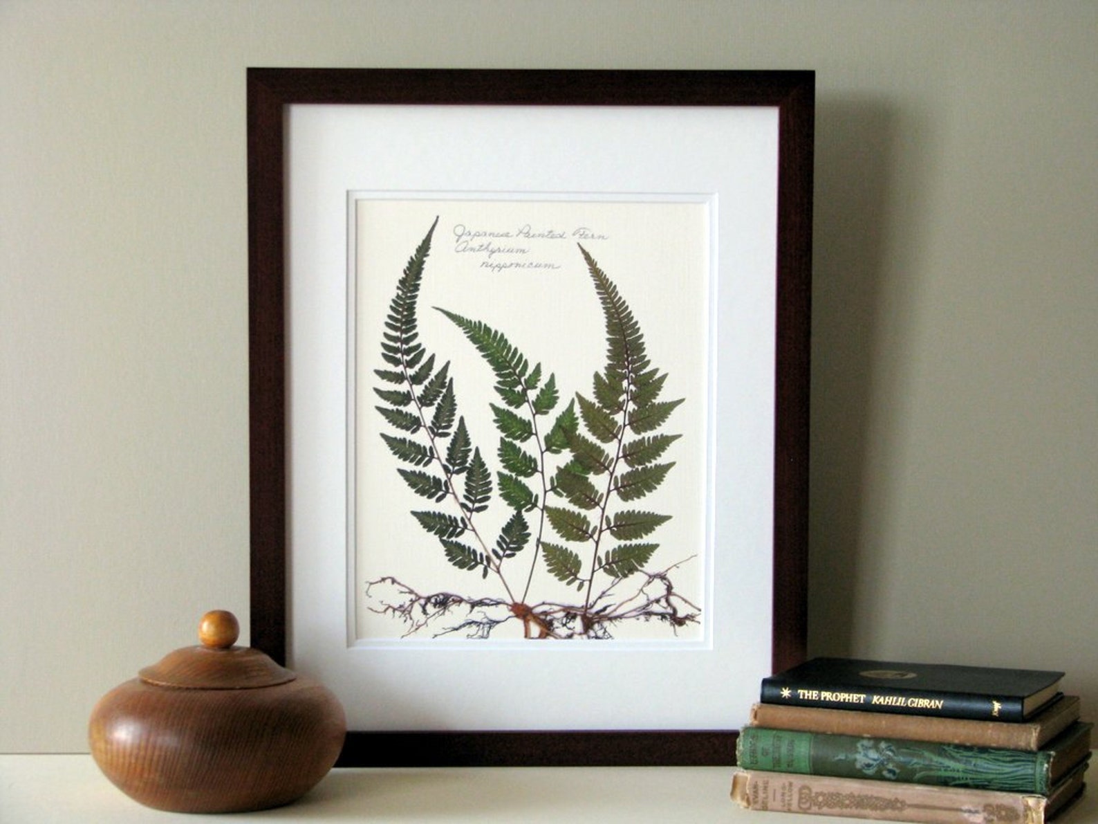 Pressed Fern Print 11x14 Double Matted Botanical Art | Etsy