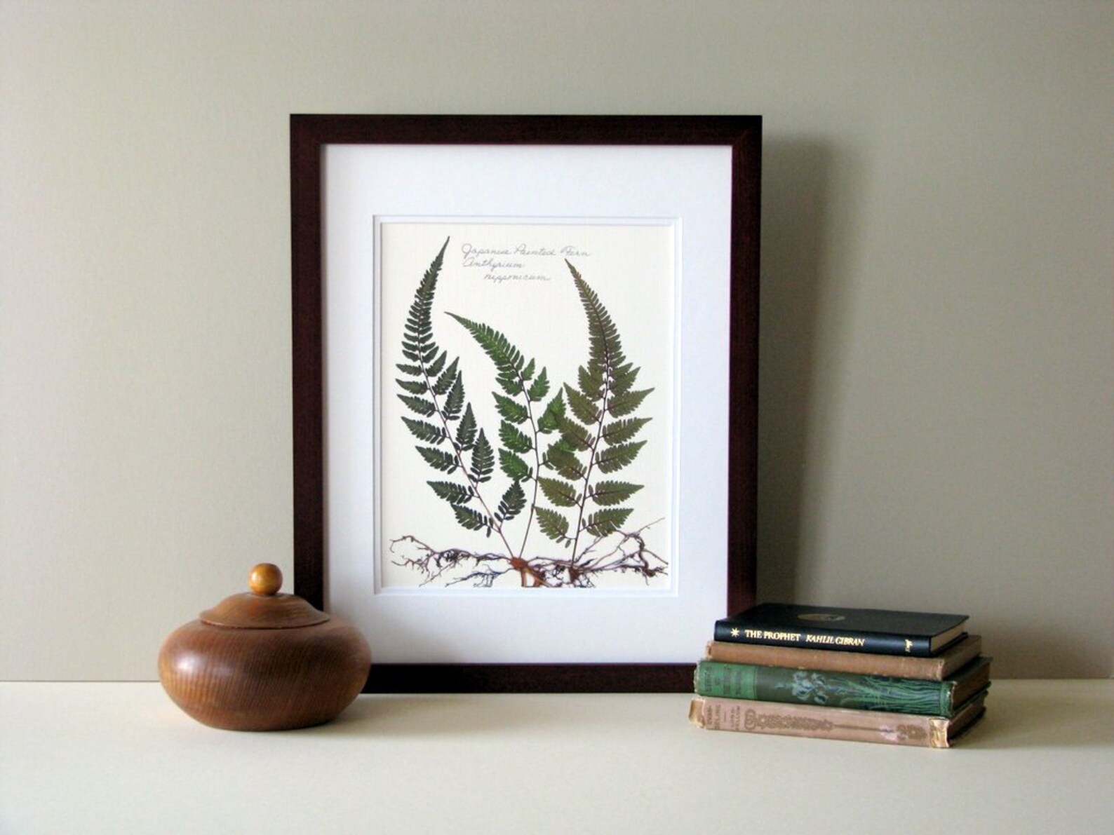 Pressed Fern Print 11x14 Double Matted Botanical Art | Etsy