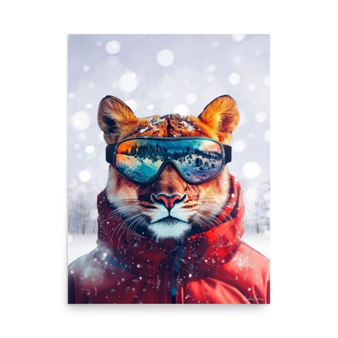 Poster Mountain Lion Goggle Set - Etsy