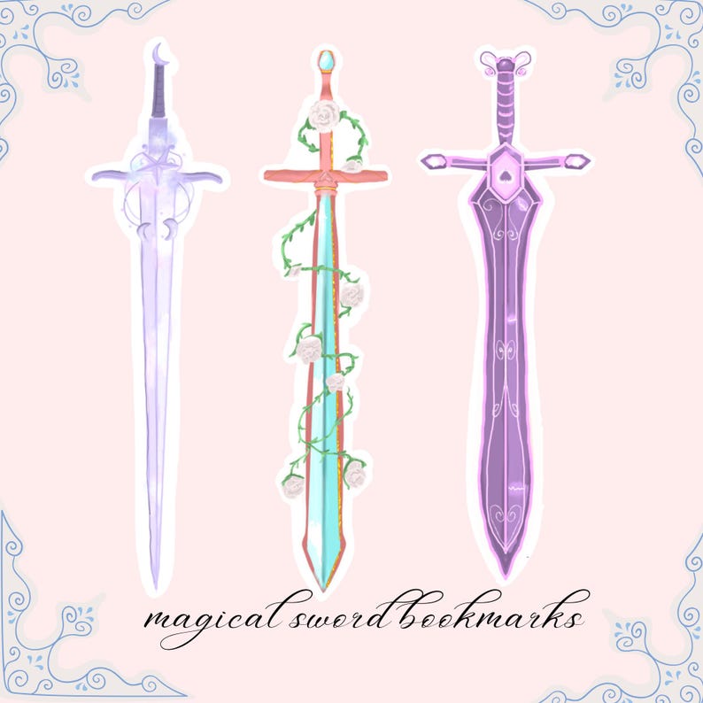 Magical Sword Bookmark Gift for Book Lovers Fantasy Lovers - Etsy