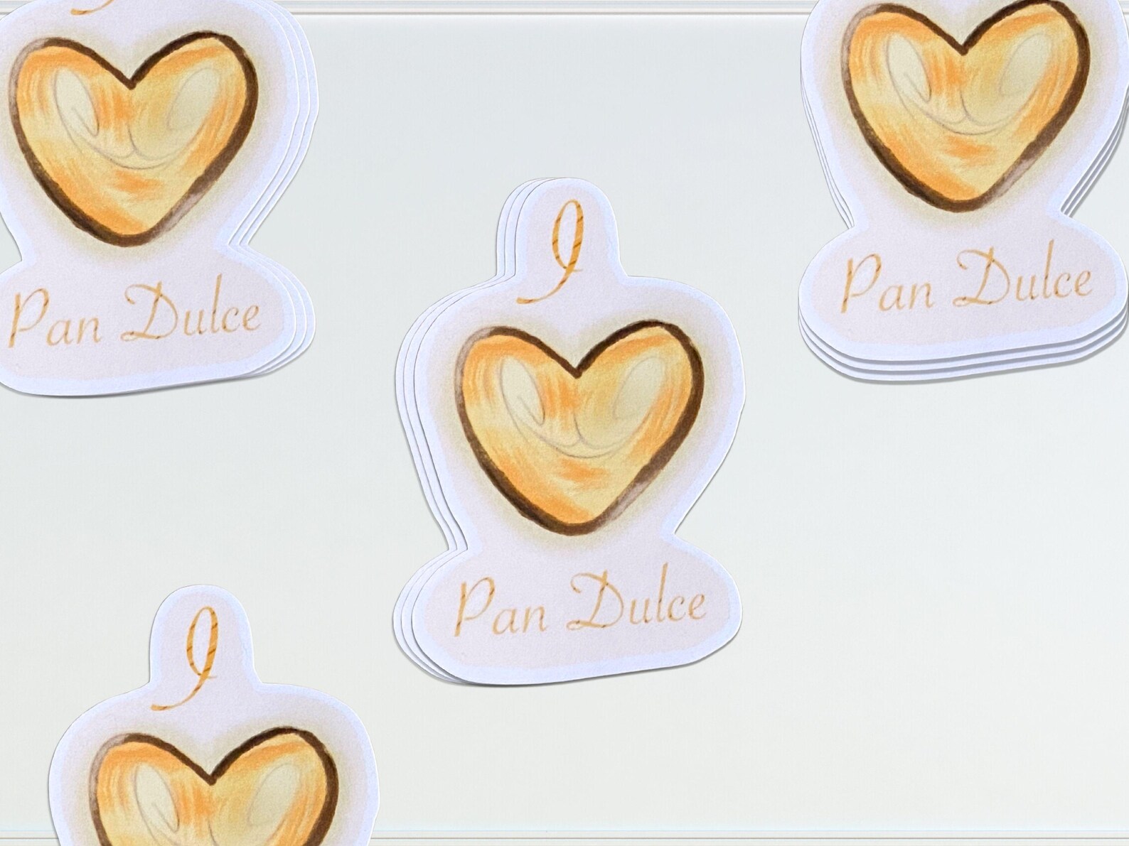 I Love Pan Dulce Sticker – Cute Mexican Bread Heart Sticker | Latino ...