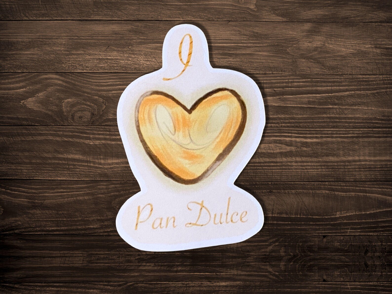 I Love Pan Dulce Sticker – Cute Mexican Bread Heart Sticker | Latino ...