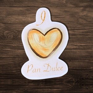 I Love Pan Dulce Sticker – Cute Mexican Bread Heart Sticker | Latino ...