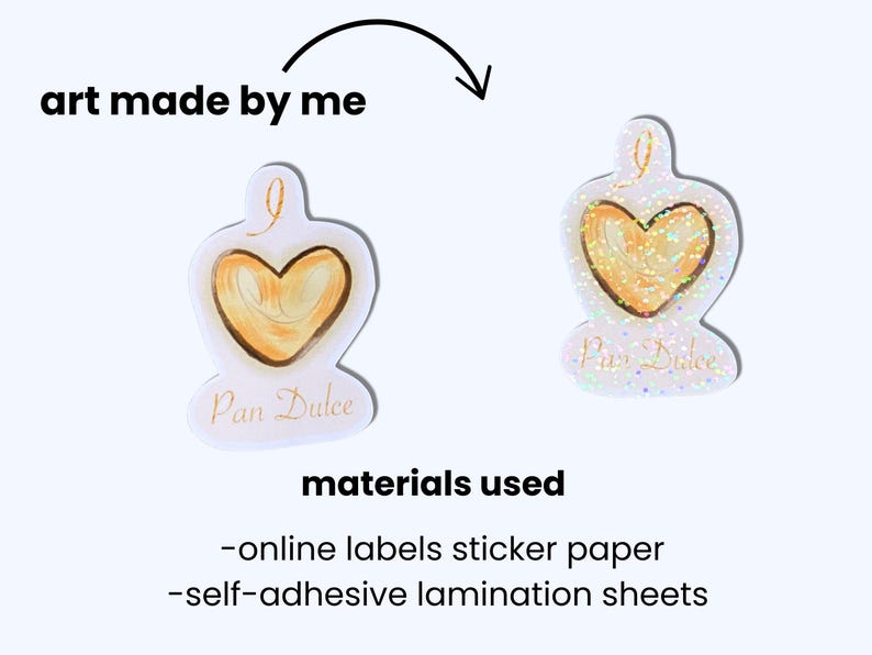 I Love Pan Dulce Sticker – Cute Mexican Bread Heart Sticker | Latino ...