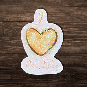 I Love Pan Dulce Sticker – Cute Mexican Bread Heart Sticker | Latino ...
