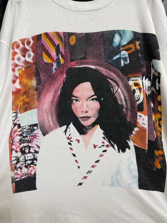 90s Vintage Bjork Post Tour T Shirt - Gem