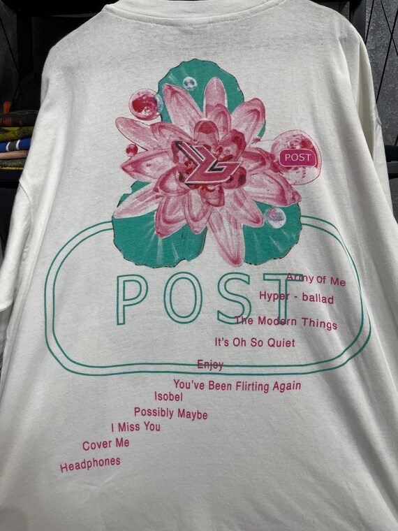 90s Vintage Bjork Post Tour T Shirt - Gem