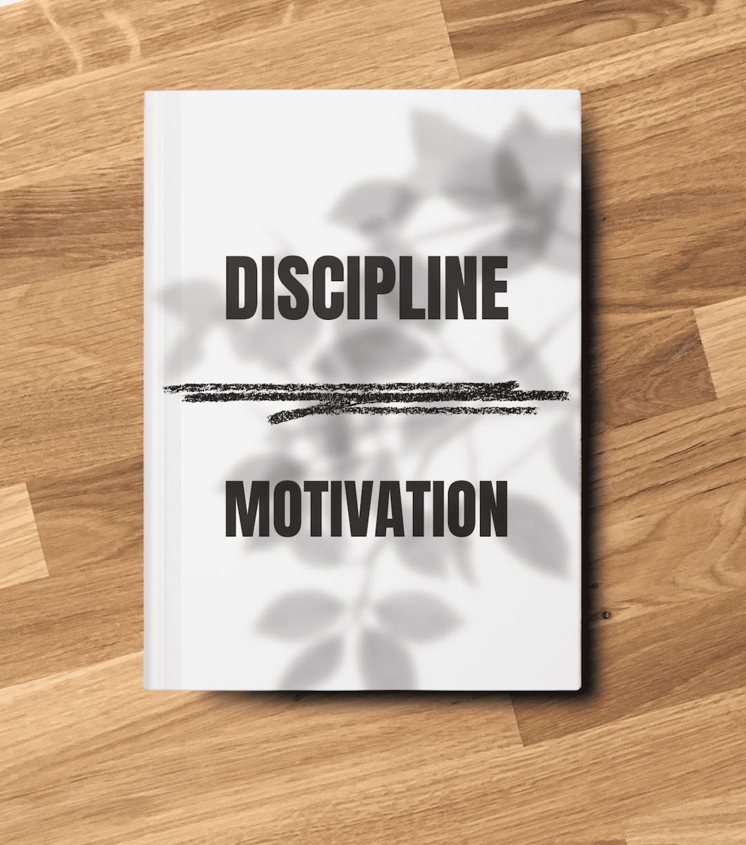 Motivational Self Discipline Hardcover Journal Success Black and White ...