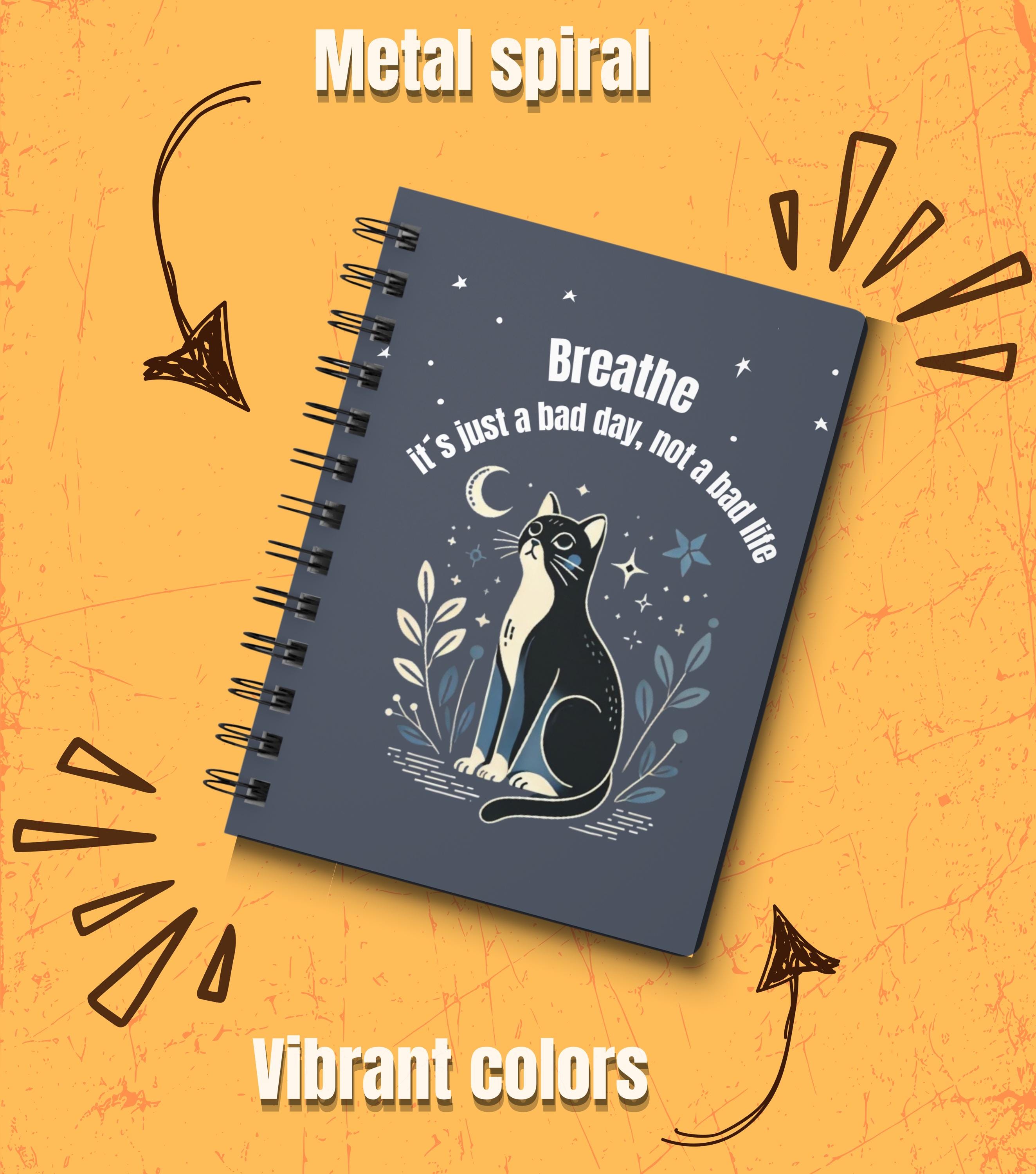 Motivational Spiral Notebook With Inspirational Message for Writing ...