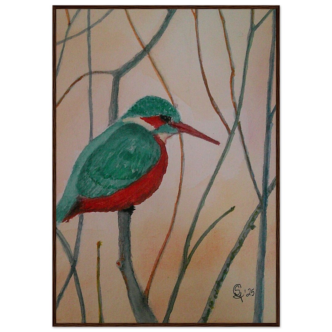 Aqua Bird Economy Frame - Etsy