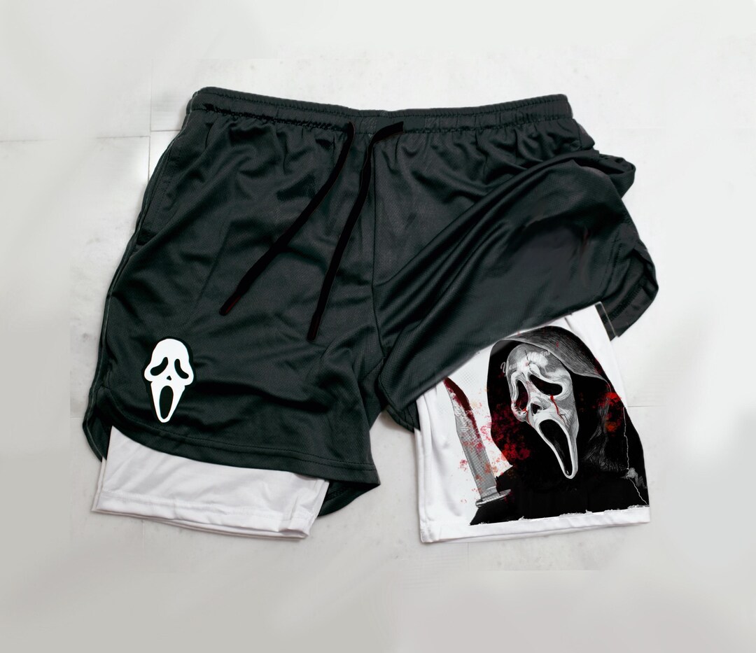 Ghostface "horror" Gym Shorts - Etsy
