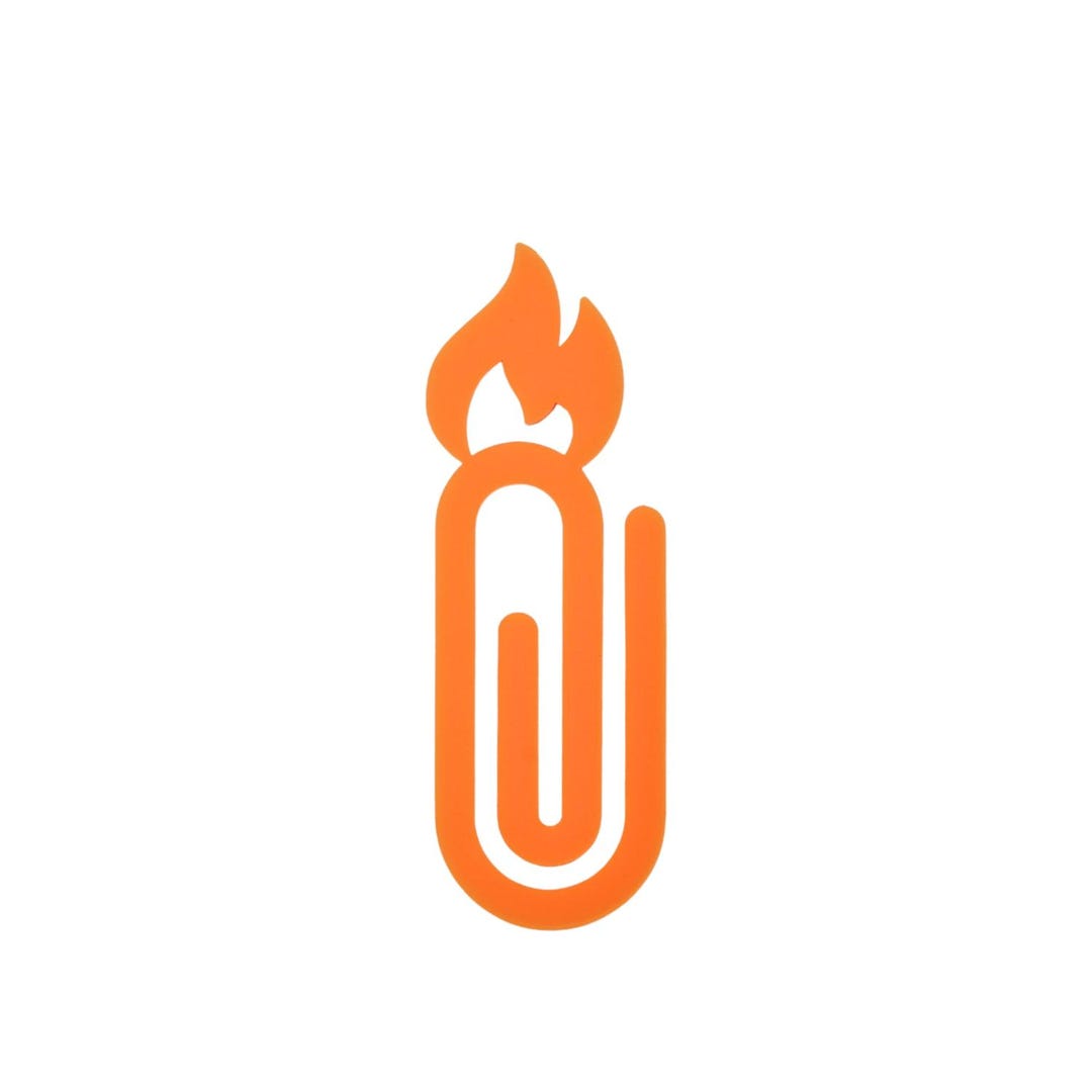 Flame Fire Jumbo Paperclip Journal Notebook Planner Accessory - Etsy