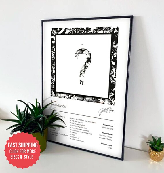 Xxxtentacion Poster Album Cover Art Music Print Wall - Etsy