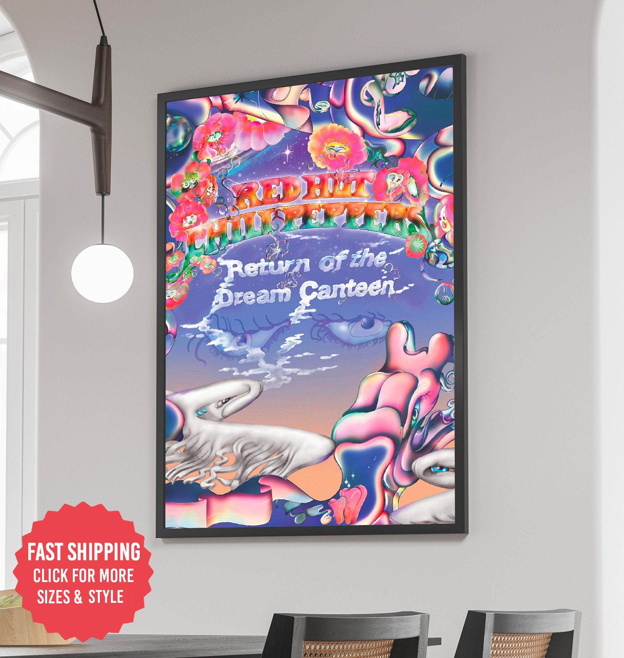 Red Hot Chili Peppers Album 2022 Poster, RHCP Tour Poster