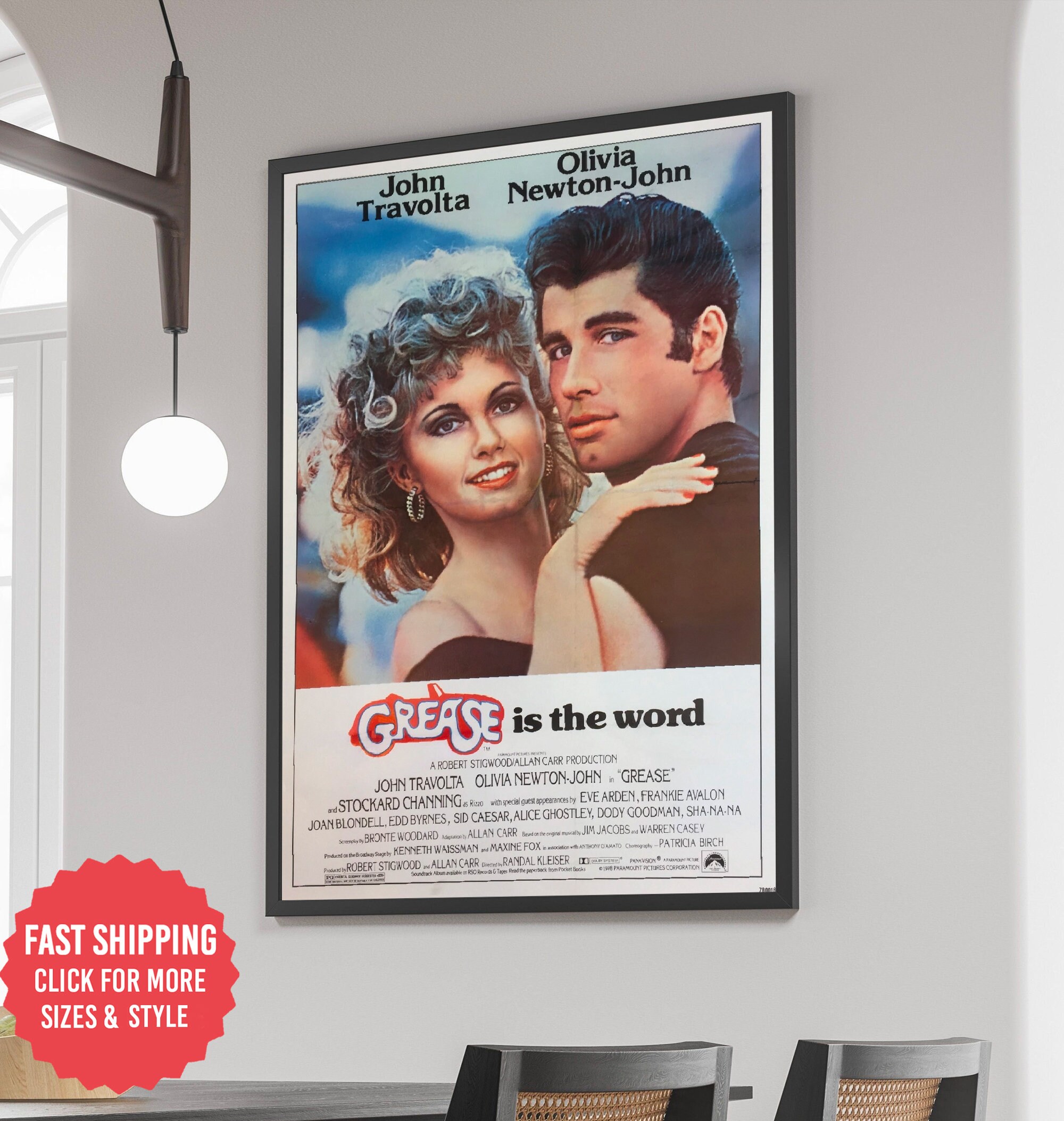Grease Movie Poster, Grease Poster, Olivia Newton-John Poster, Grease ...