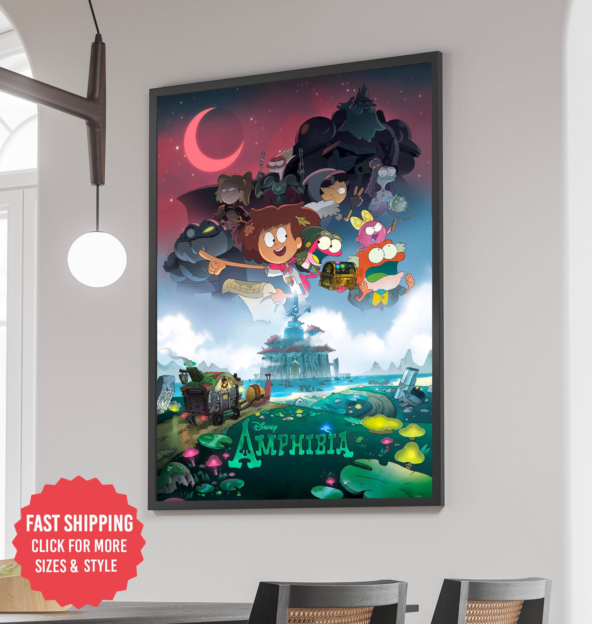 Cartoon Amphibia 2022 Poster, Amphibia Season 3 Poster