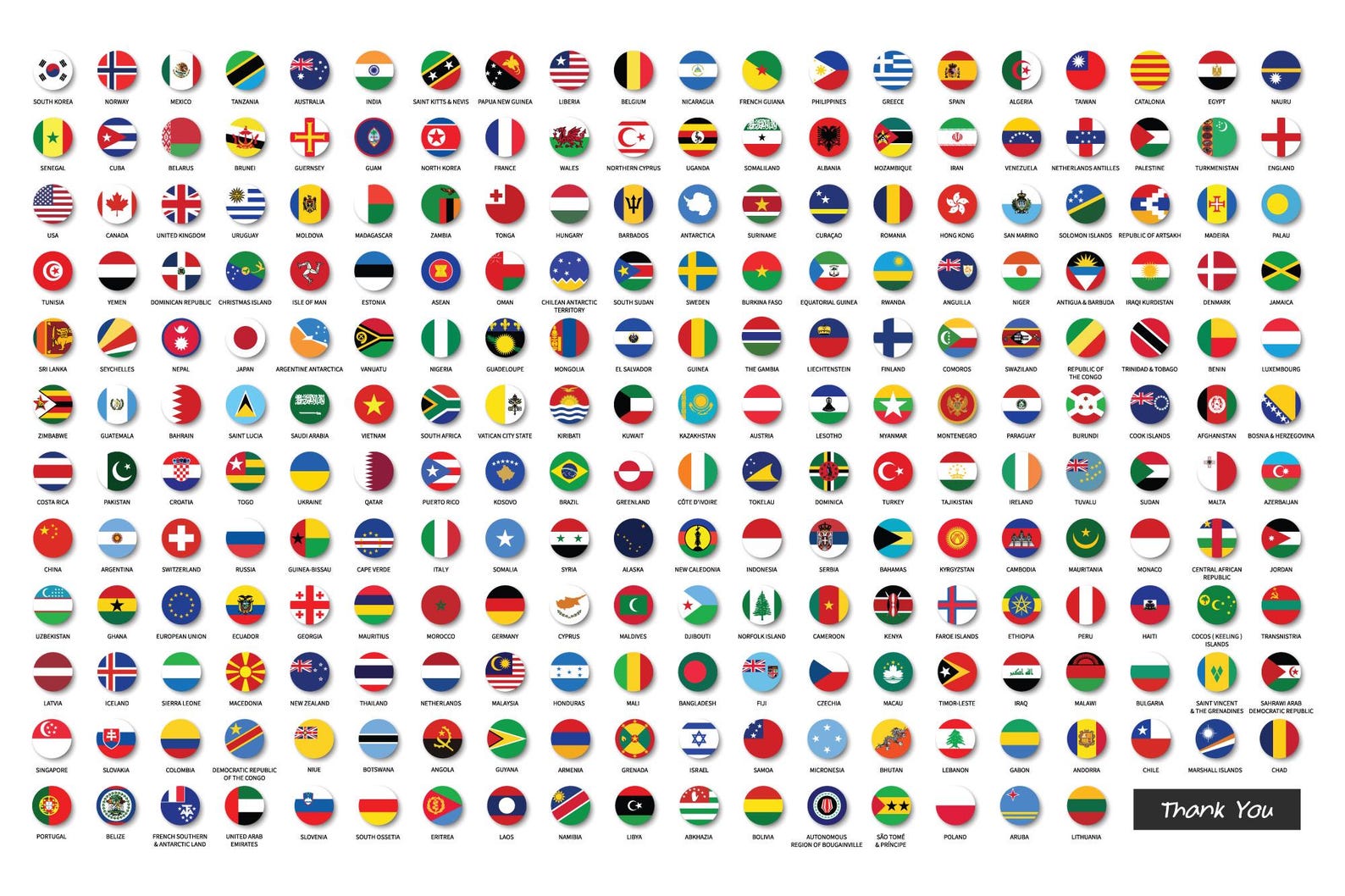 Mega Bundle World Flags SVG – 240 Country Flags | Svg Png Pdf Eps Ai ...